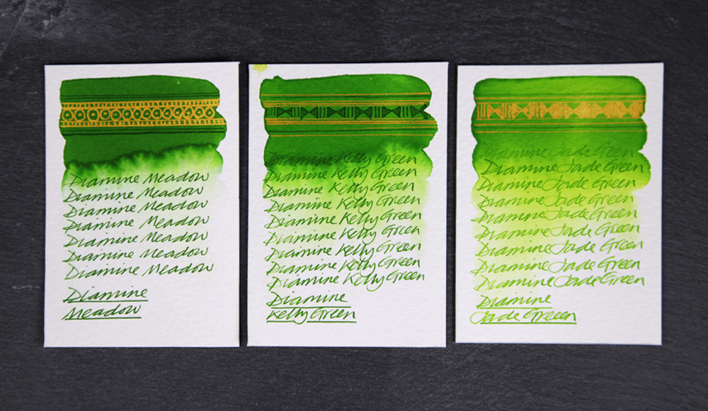 Diamine Grass Greens – FOUNTAIN PEN INK ART
