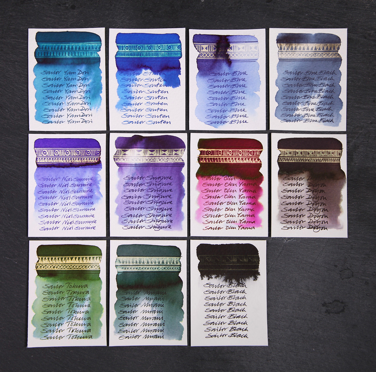 Sailor Inks Review – FOUNTAIN PEN INK ART