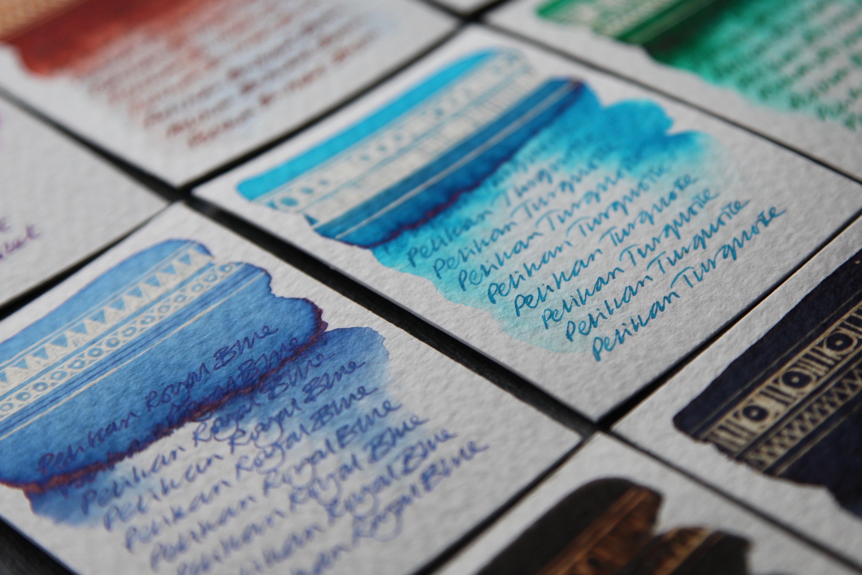 Pelikan Standard Inks Review – FOUNTAIN PEN INK ART