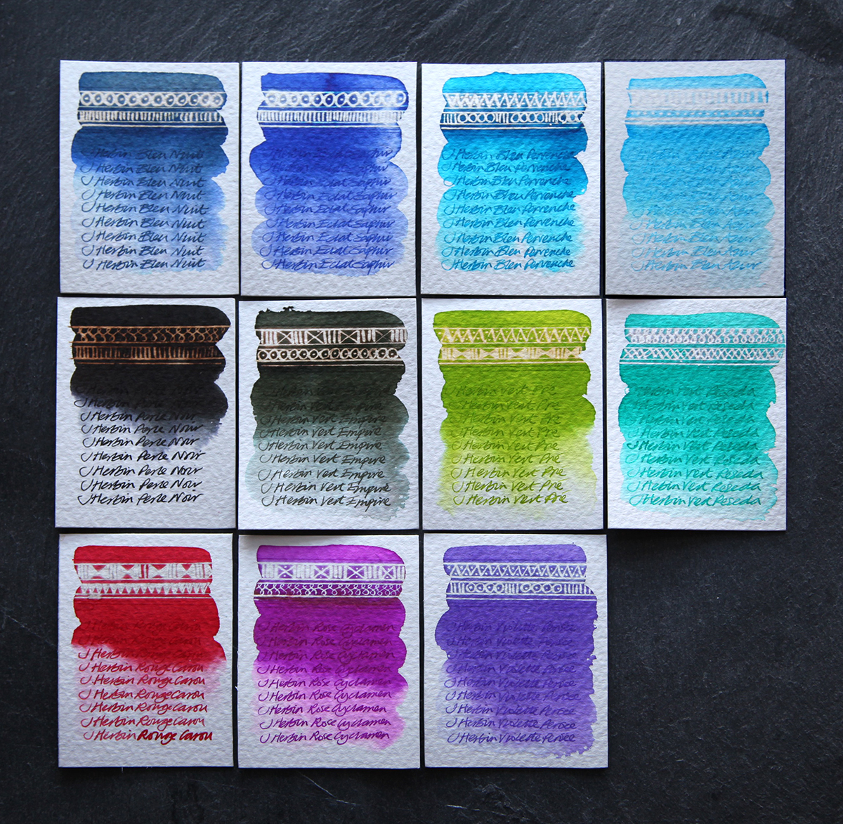 J.Herbin Ink Review – FOUNTAIN PEN INK ART