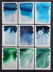Noodler’s Ink Review – Blues and Greens – FOUNTAIN PEN INK ART