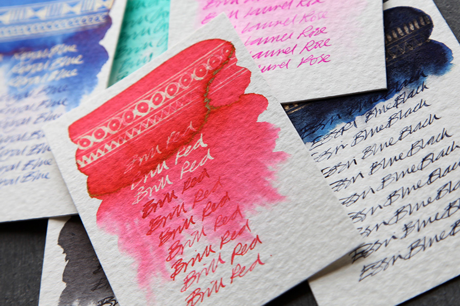 Bril and Essri Inks Test – FOUNTAIN PEN INK ART