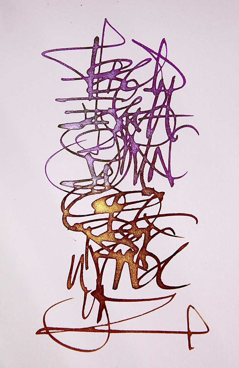 Diamine Shimmer Inks 2016 – Get it on! – FOUNTAIN PEN INK ART