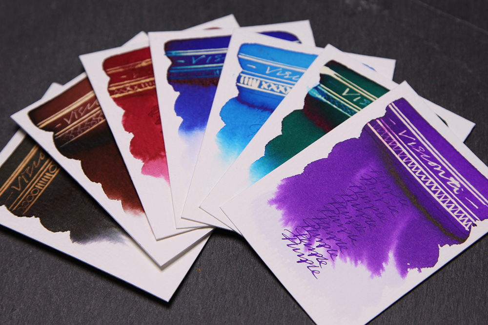 Visconti Inks Test – FOUNTAIN PEN INK ART