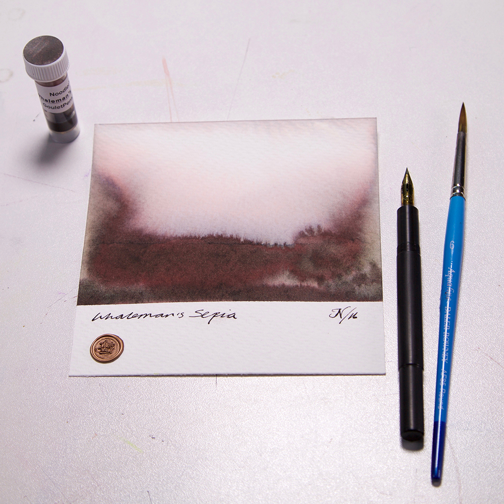 Whaleman’s Sepia – FOUNTAIN PEN INK ART