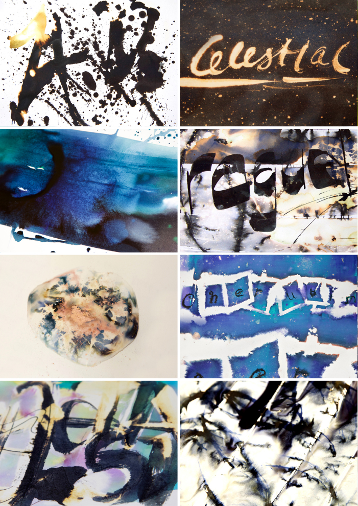Celestial Calligraffiti with Diamine inks, bleach and metals – FOUNTAIN ...