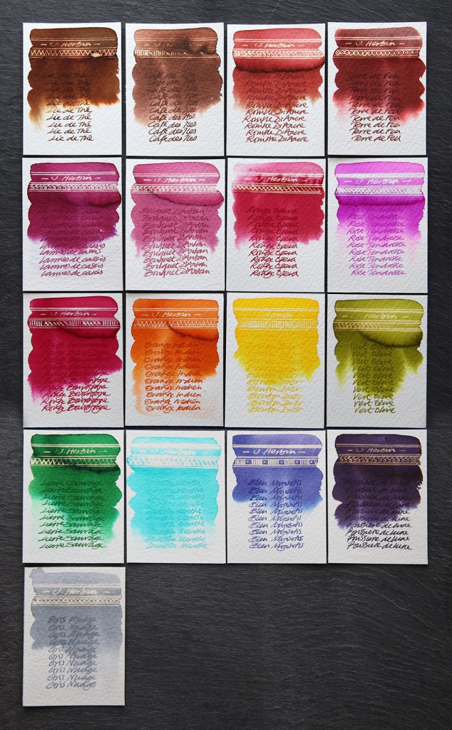 J Herbin – Swatch Test 02 – FOUNTAIN PEN INK ART