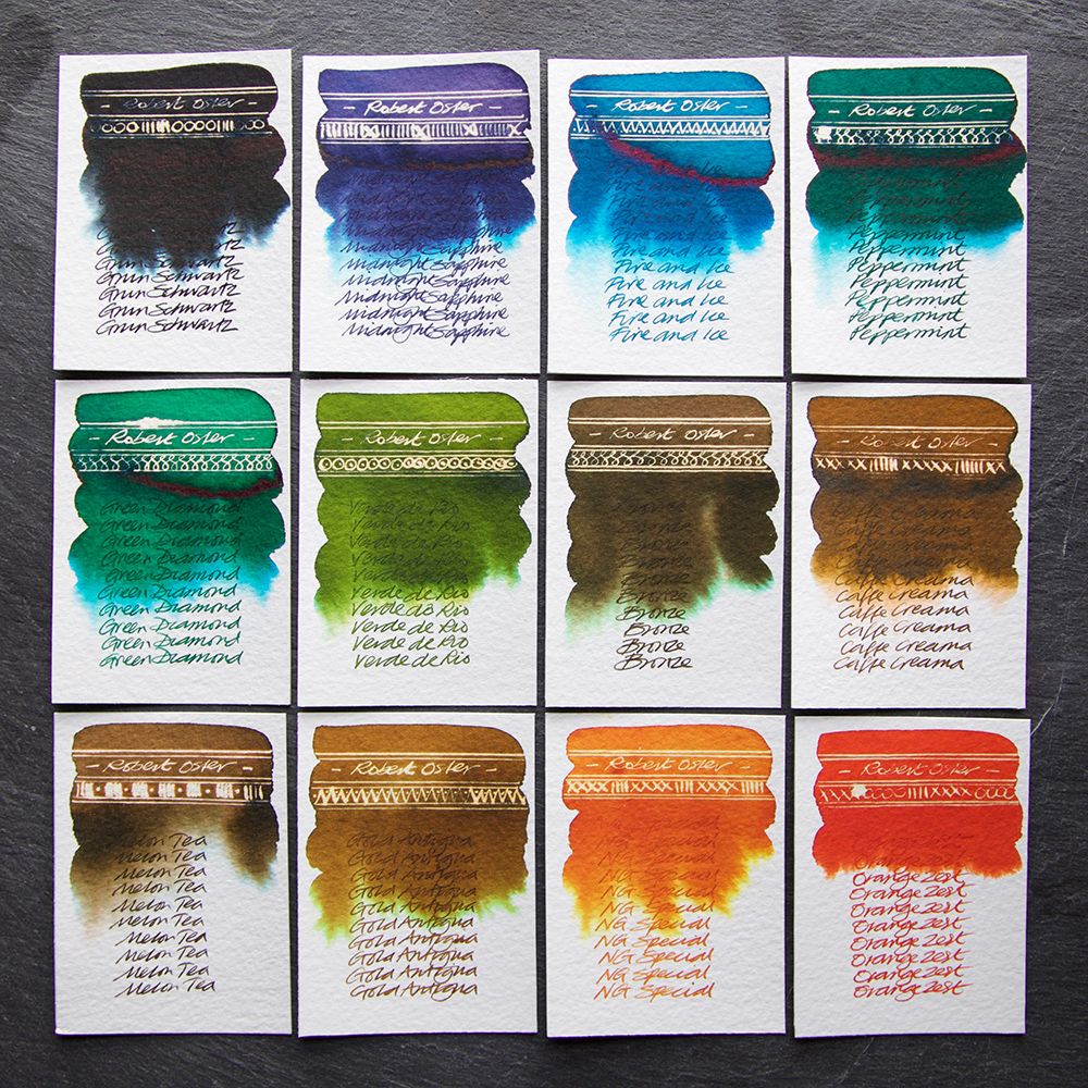 Robert Oster Signature Inks – Visually Stunning! – FOUNTAIN PEN INK ART