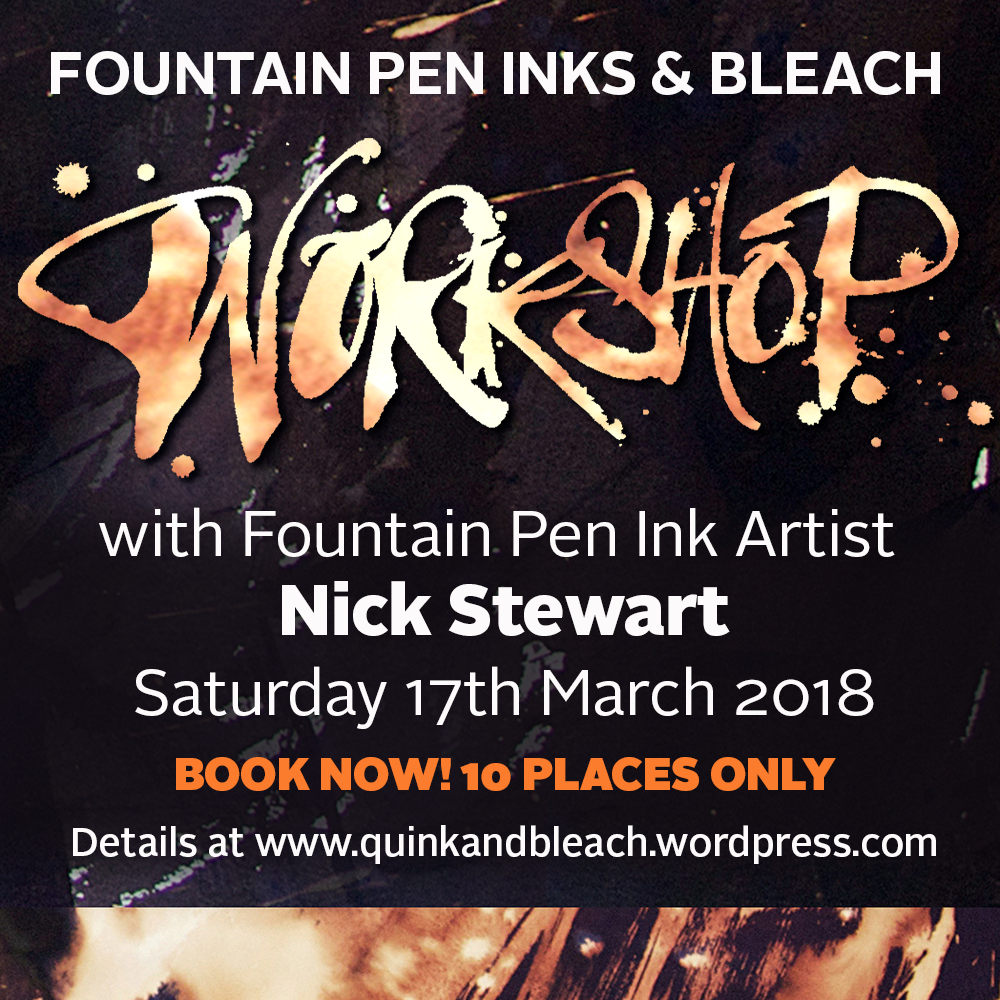 FP Inks and Bleach Workshops – FOUNTAIN PEN INK ART