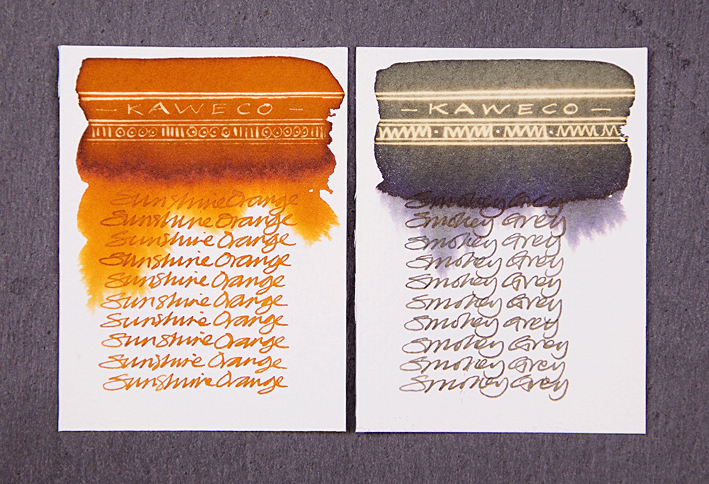Kaweco Sunrise Orange and Smokey Grey – FOUNTAIN PEN INK ART