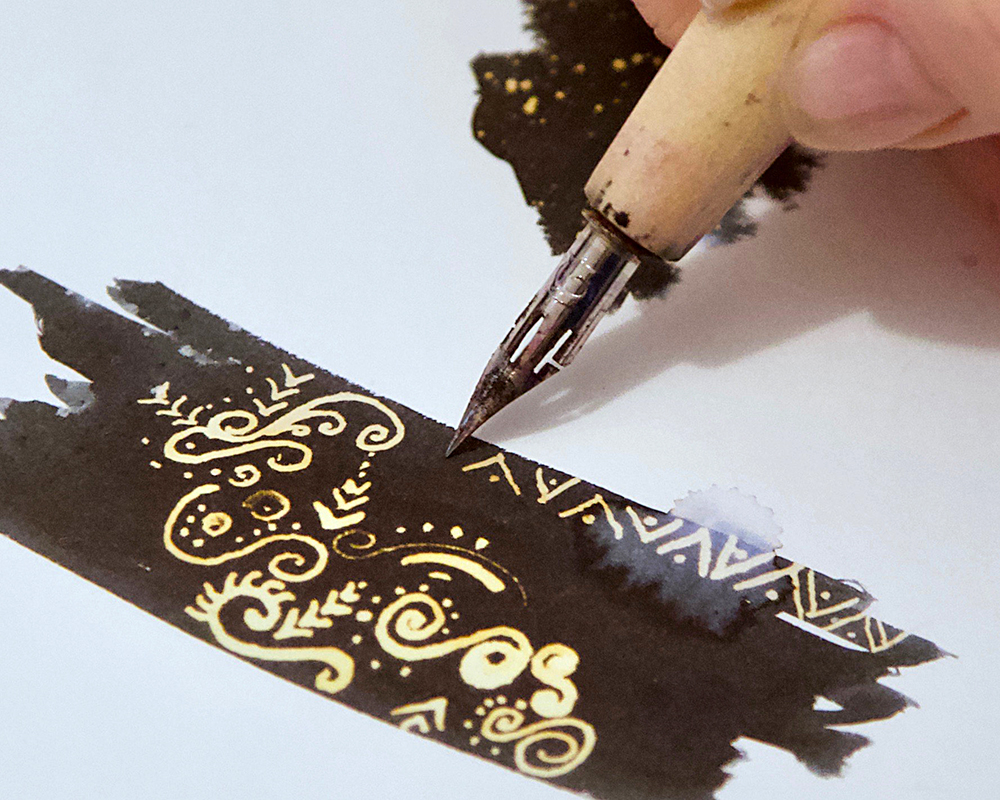 Some Workshop Pics – FOUNTAIN PEN INK ART