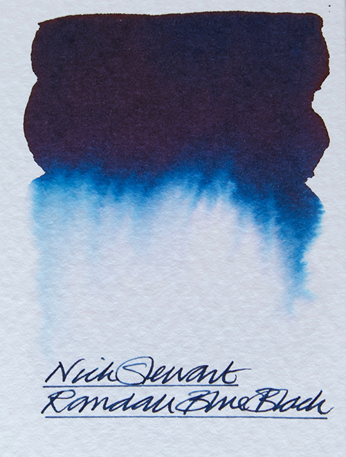 Nick Stewart’s Randall – A Blue Black Chameleon – FOUNTAIN PEN INK ART