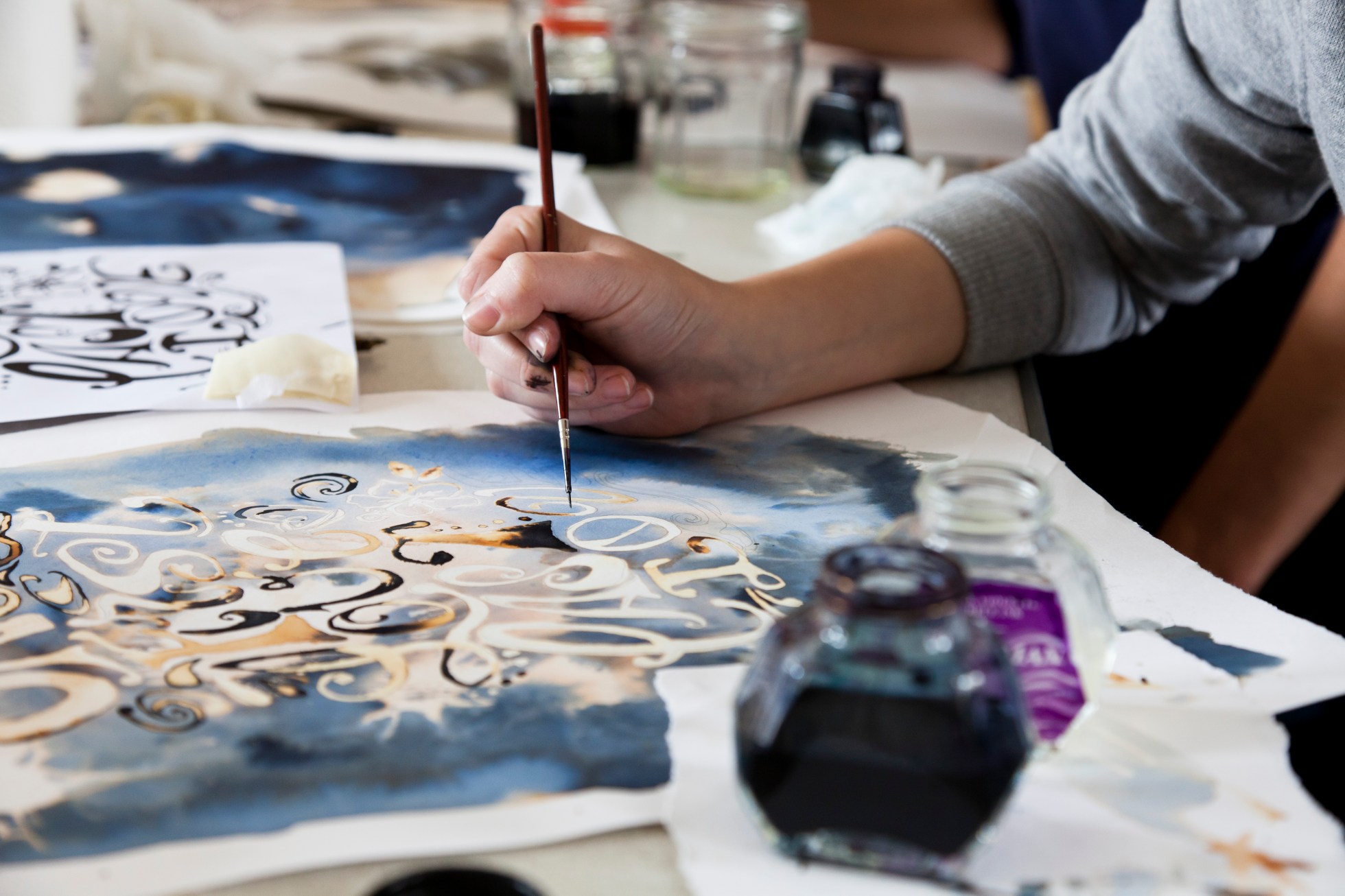 WORKSHOPS – FOUNTAIN PEN INK ART