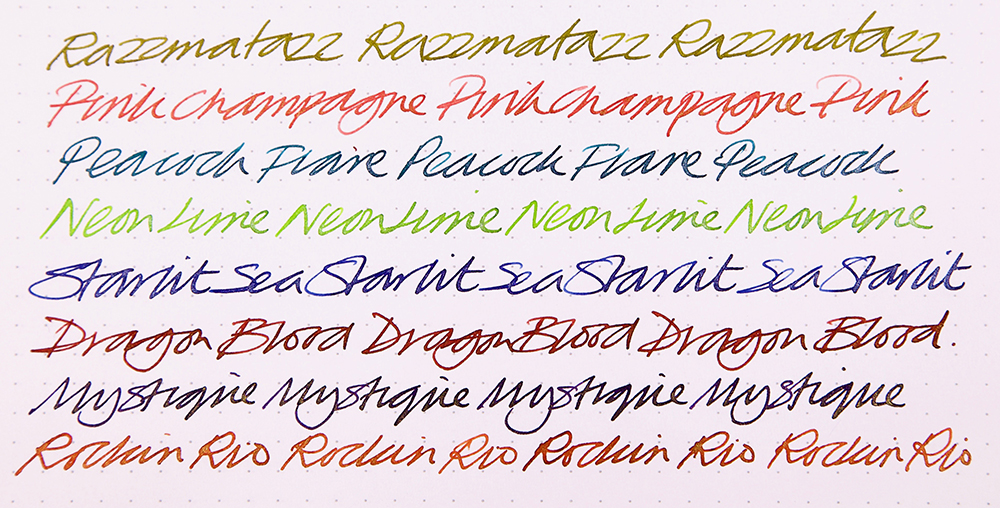 Shimmertastic! New Diamine Shimmer Inks for 2018 – FOUNTAIN PEN INK ART