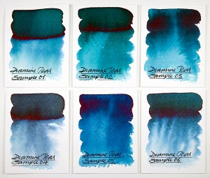 Aurora Borealis – the new Diamine/Reddit Teal – FOUNTAIN PEN INK ART