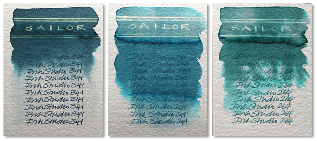 Sailor Ink Studio Swatch Tests – Part 03 – The Blues Part 01 – FOUNTAIN ...