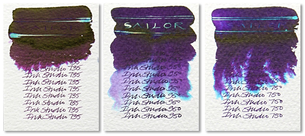 Sailor Ink Studio Swatch Tests – Part 02 – FOUNTAIN PEN INK ART