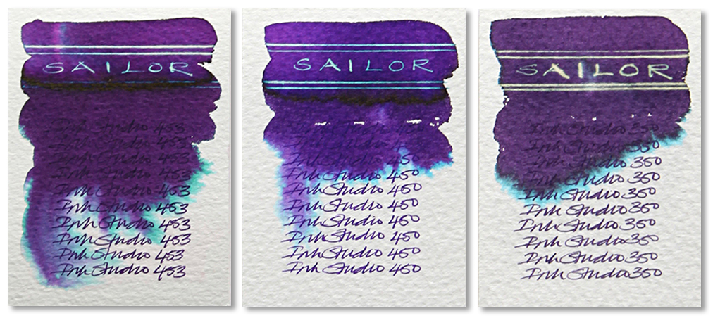 Sailor Ink Studio Swatch Tests – Part 02 – FOUNTAIN PEN INK ART