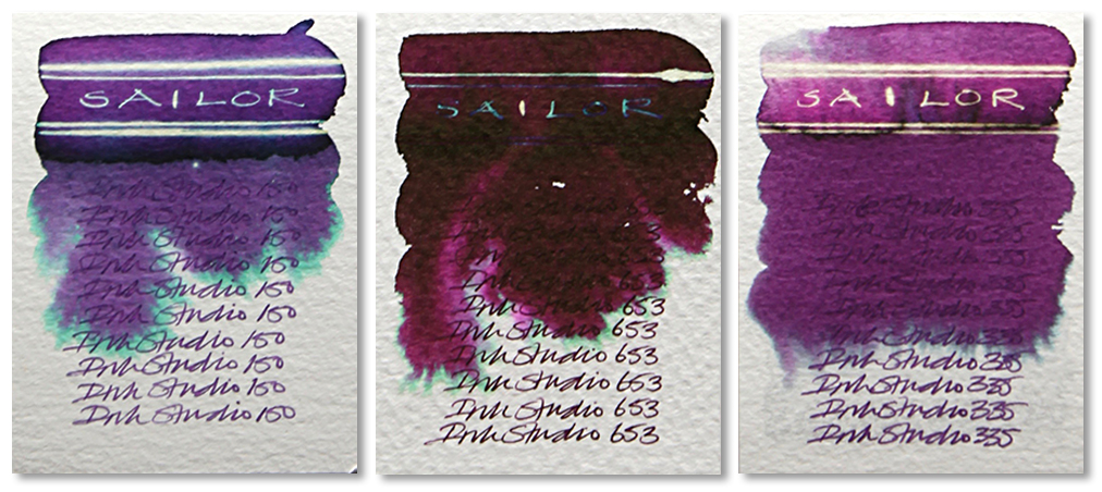 Sailor Ink Studio Swatch Tests – Part 02 – FOUNTAIN PEN INK ART