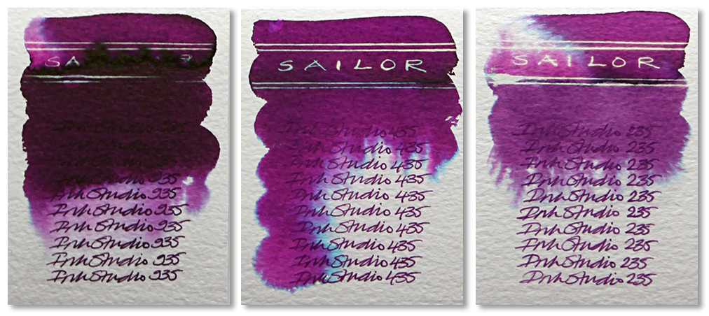 Sailor Ink Studio Swatch Tests – Part 06 – The Pinks Part 01 – FOUNTAIN ...