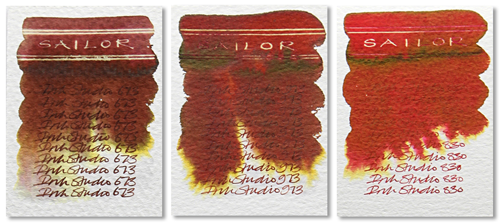 Sailor Ink Studio Swatch Tests – Part 07 – The Pinky Browns – FOUNTAIN ...