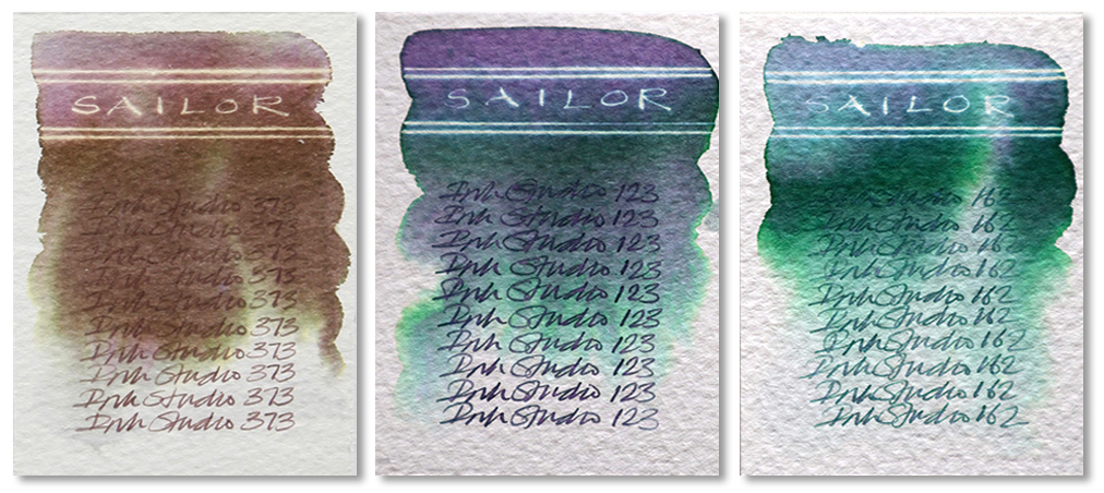 Sailor Ink Studio Swatch Tests – Part 11 – Blacks, Olives and Magic ...