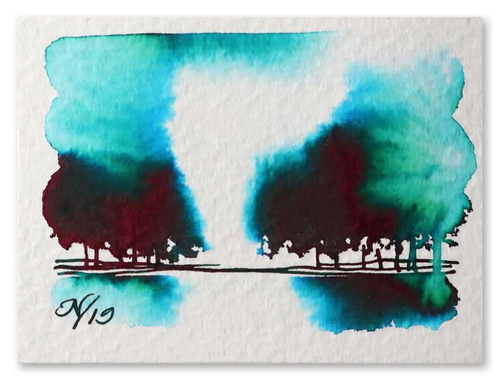 Diamine Exclusive – Bloody Absinth – FOUNTAIN PEN INK ART