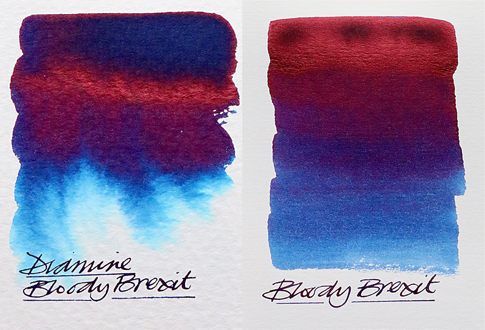 Diamine Exclusive – Bloody Brexit – FOUNTAIN PEN INK ART