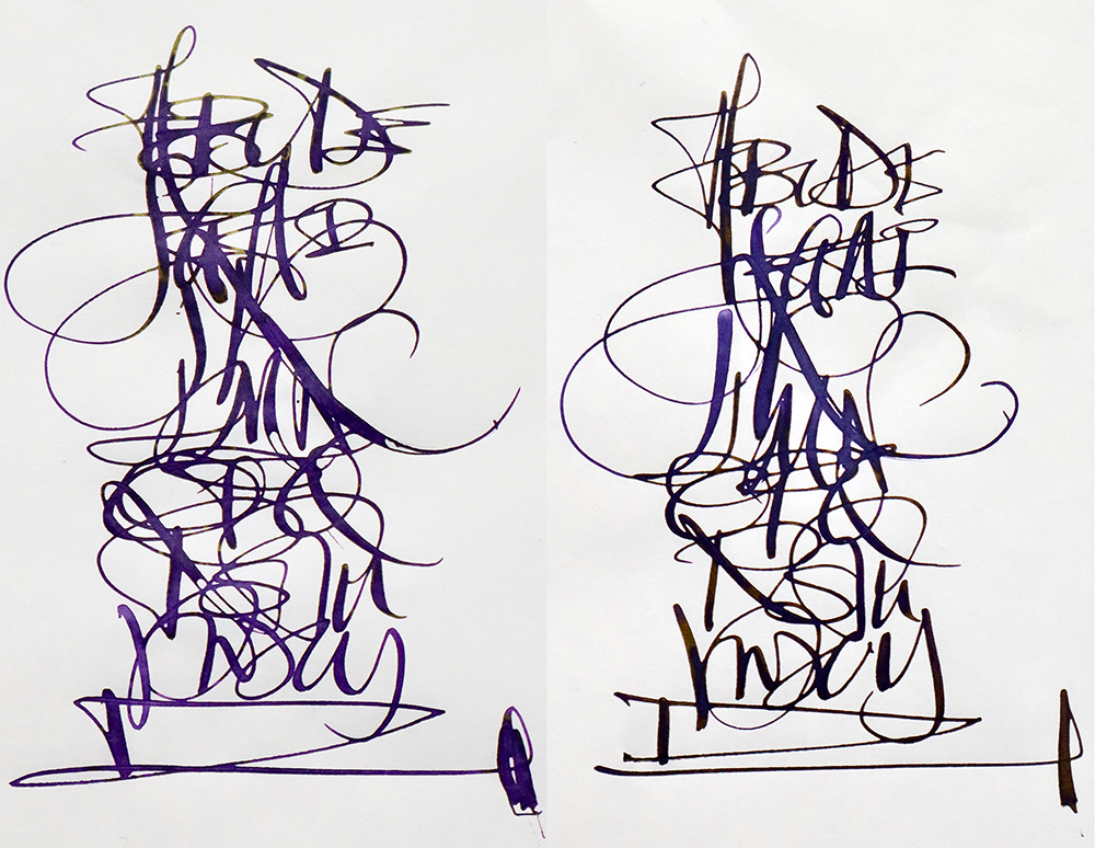 FPUK Monboddo’s Hat and Scribble Purple Review – FOUNTAIN PEN INK ART