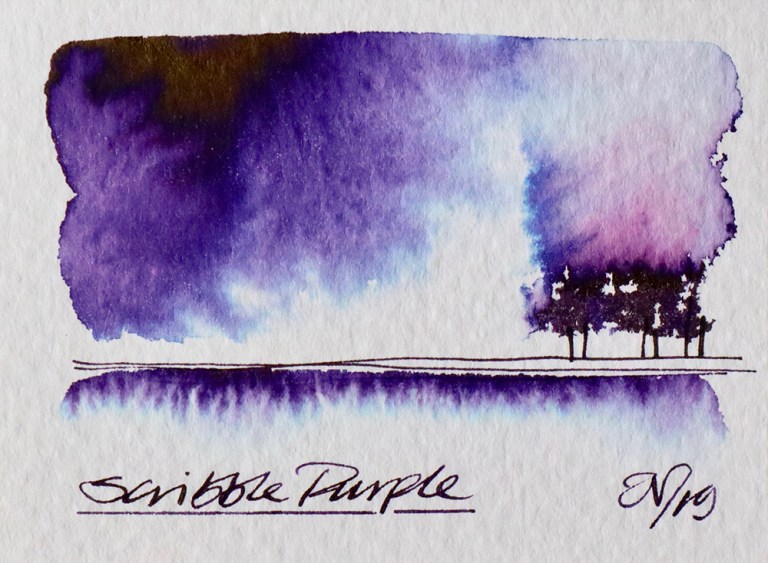 FPUK Monboddo’s Hat and Scribble Purple Review – FOUNTAIN PEN INK ART