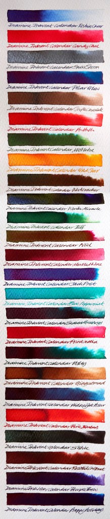 Diamine Inkvent Calendar – FOUNTAIN PEN INK ART