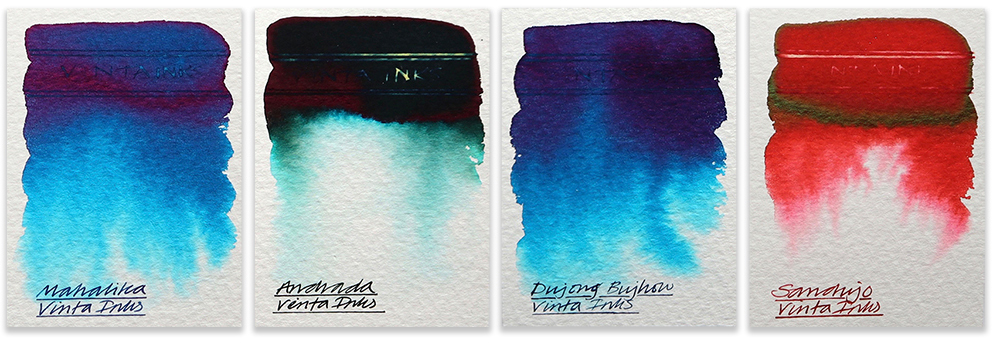 Vinta Inks – Range Swatch Test – FOUNTAIN PEN INK ART