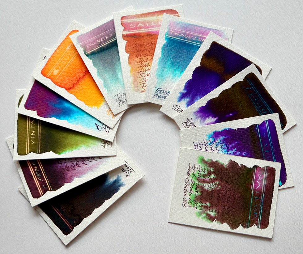 My top 12 inks of 2019 – The Year Purple! – FOUNTAIN PEN INK ART