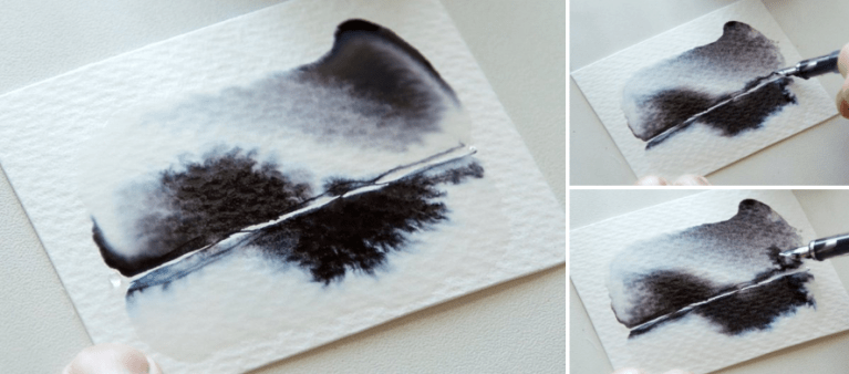Create A Simple Landscape Using Fountain Pen Ink And Water – FOUNTAIN ...