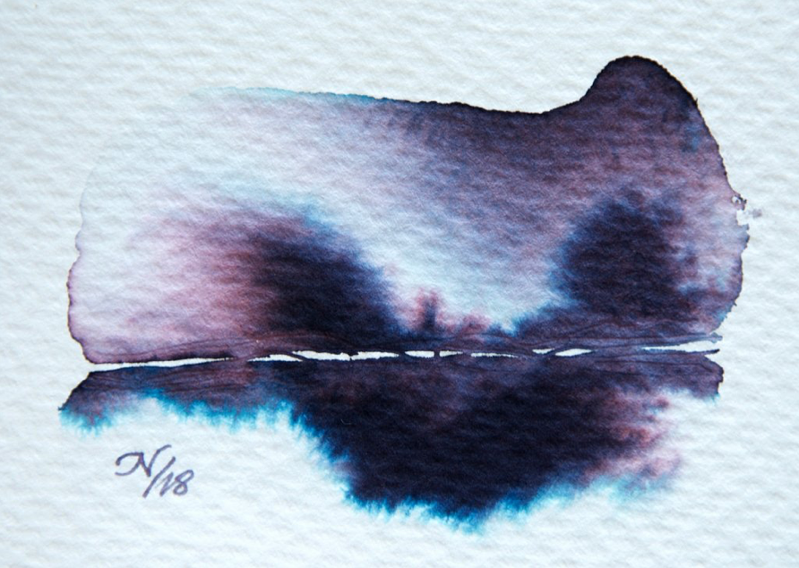Create A Simple Landscape Using Fountain Pen Ink And Water – FOUNTAIN ...