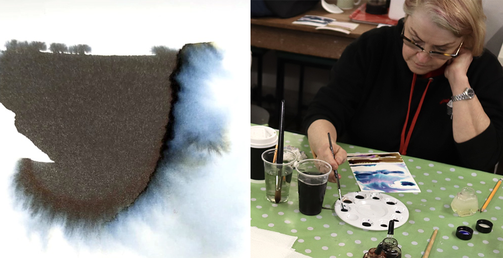 Fountain Pen Ink Art Workshop at INTRA – FOUNTAIN PEN INK ART