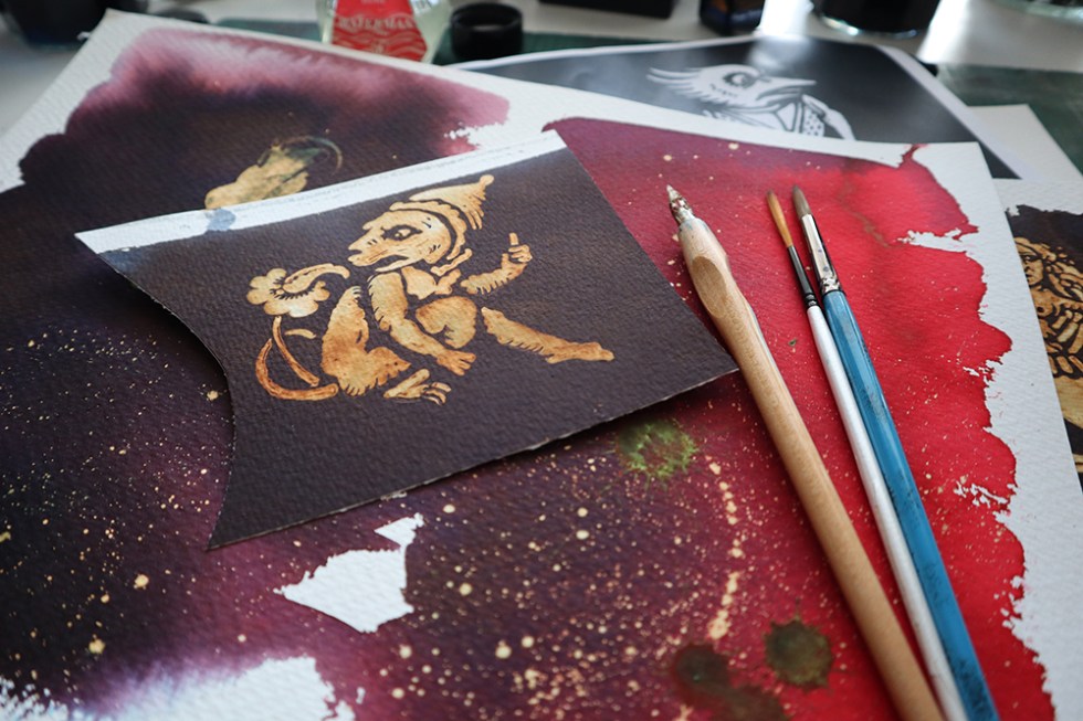 An Ink Swatch Tarot Deck – FOUNTAIN PEN INK ART