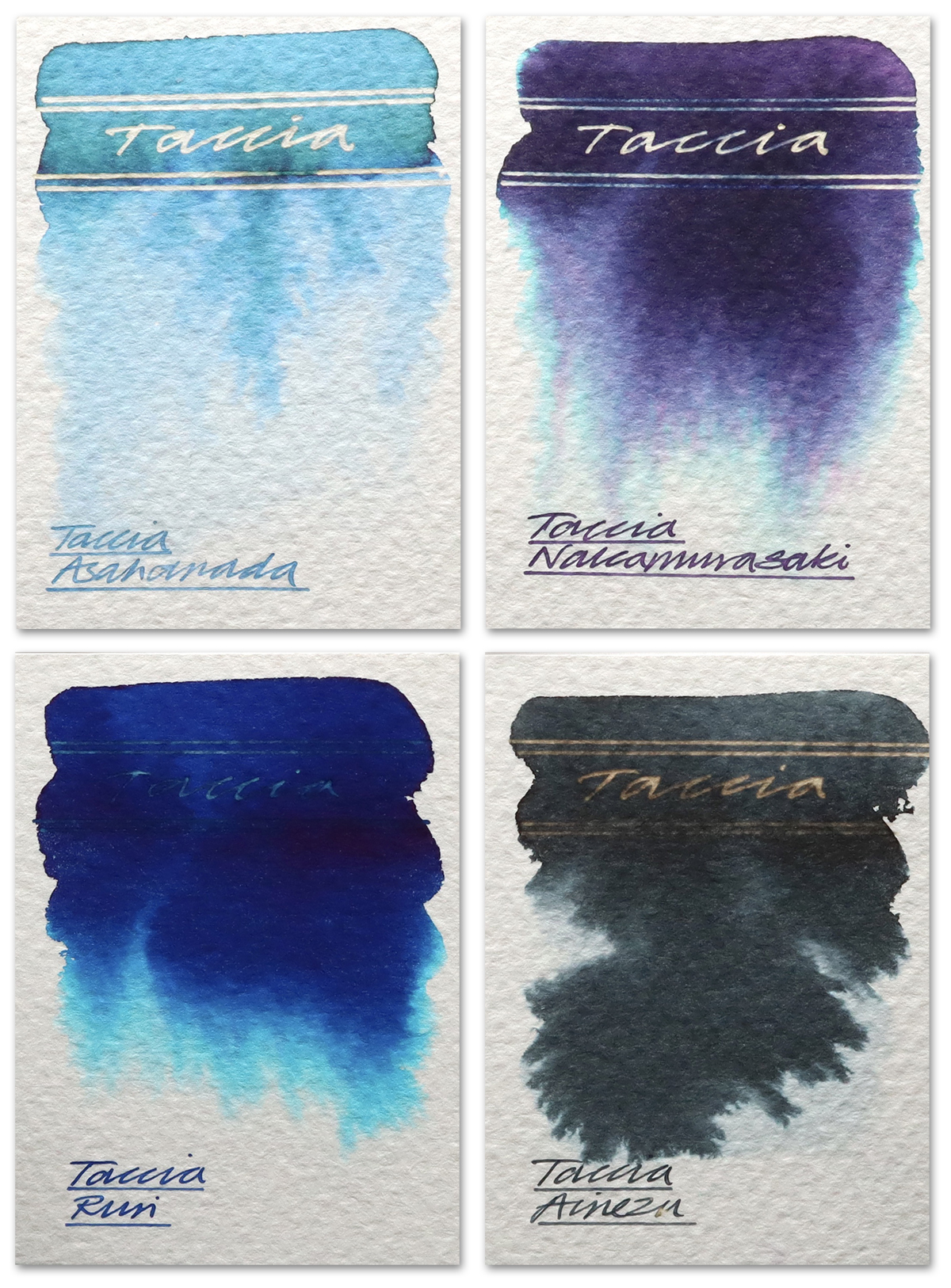 Taccia Ukiyo-e artist inks – Hiroshige and Utamaro – FOUNTAIN PEN INK ART