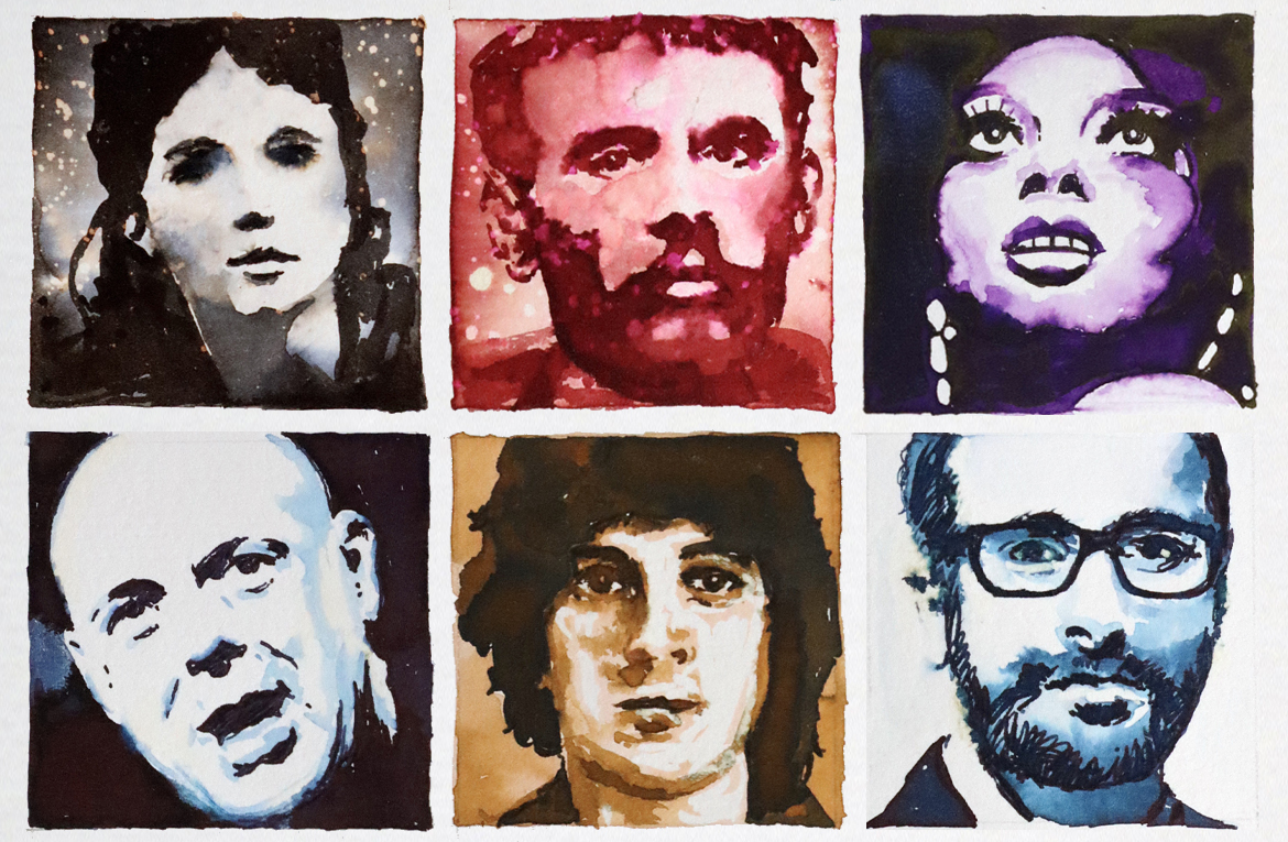 30 portraits with 30 inks in 30 days – FOUNTAIN PEN INK ART