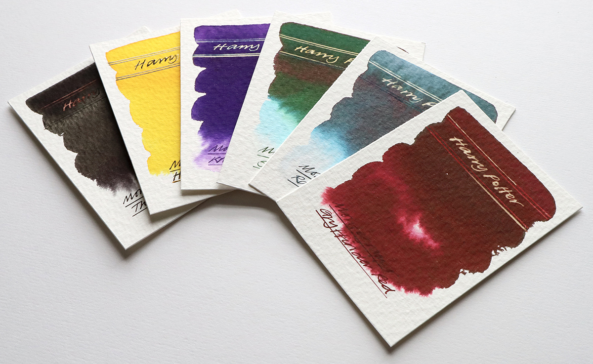 Montegrappa Harry Potter Inks Test – FOUNTAIN PEN INK ART