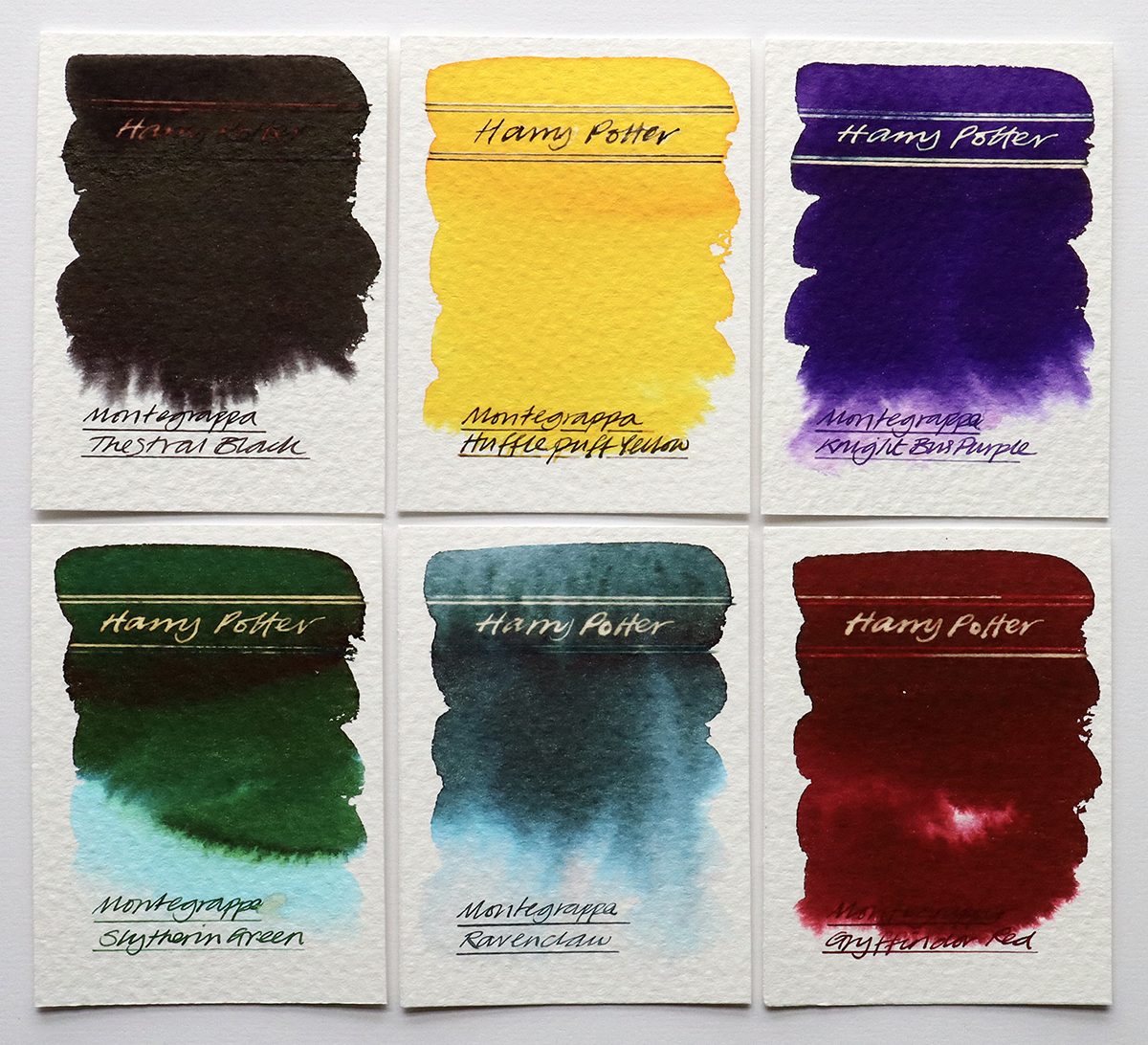 Montegrappa Harry Potter Inks Test – FOUNTAIN PEN INK ART