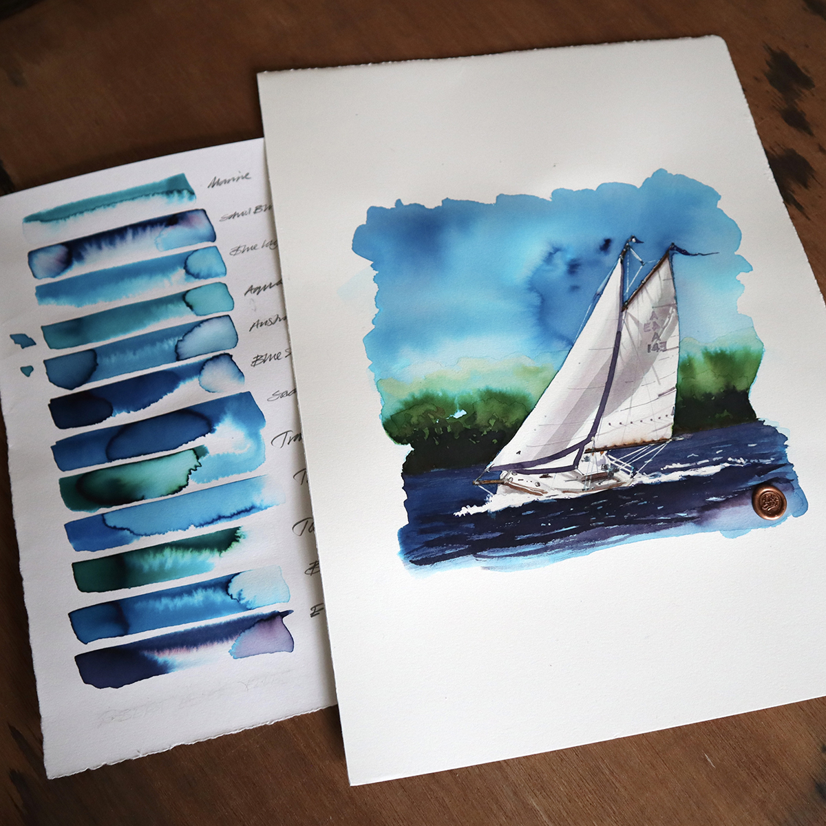 Robert Oster Signature Ink – 5 YEAR ANNIVERSARY – FOUNTAIN PEN INK ART