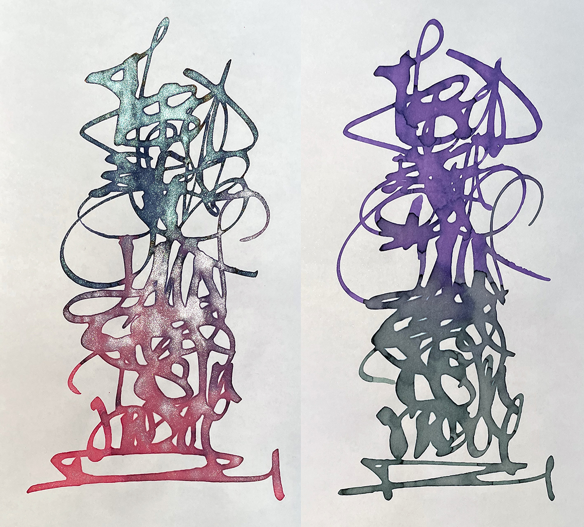 Cult Pens exclusive VINTA Inks swatch tests – FOUNTAIN PEN INK ART