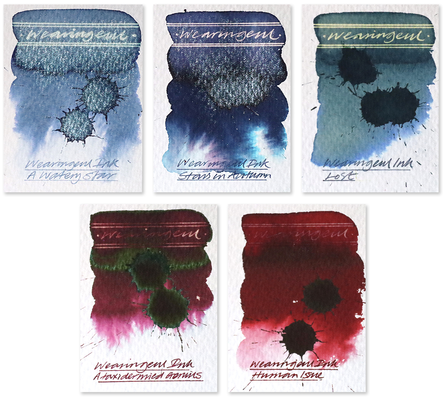 Wearingeul swatch tests – FOUNTAIN PEN INK ART