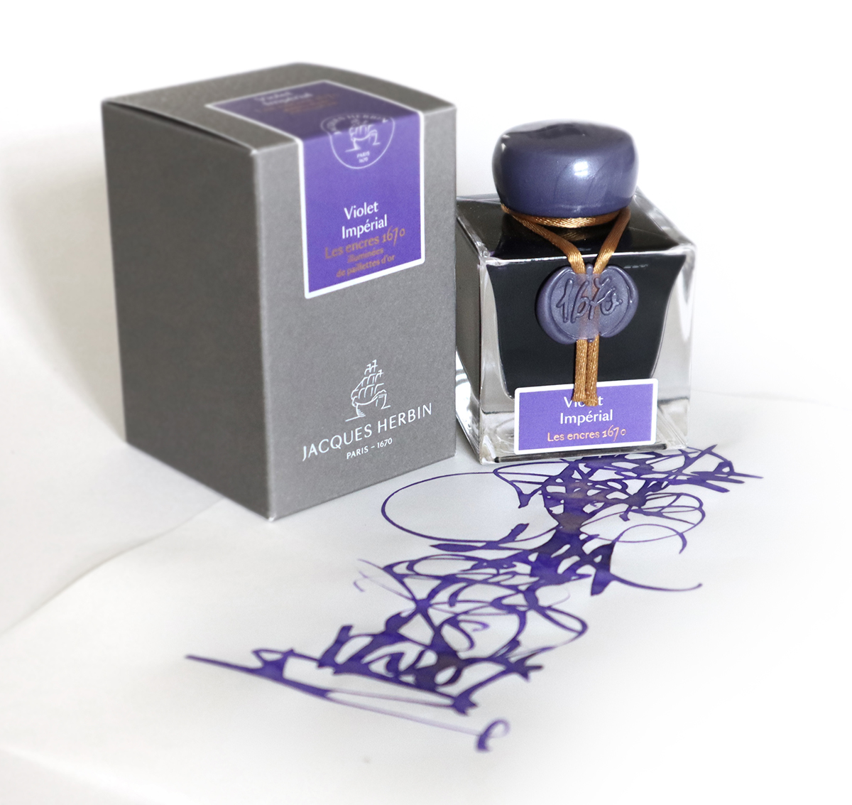Jacques Herbin Violet Impérial – FOUNTAIN PEN INK ART