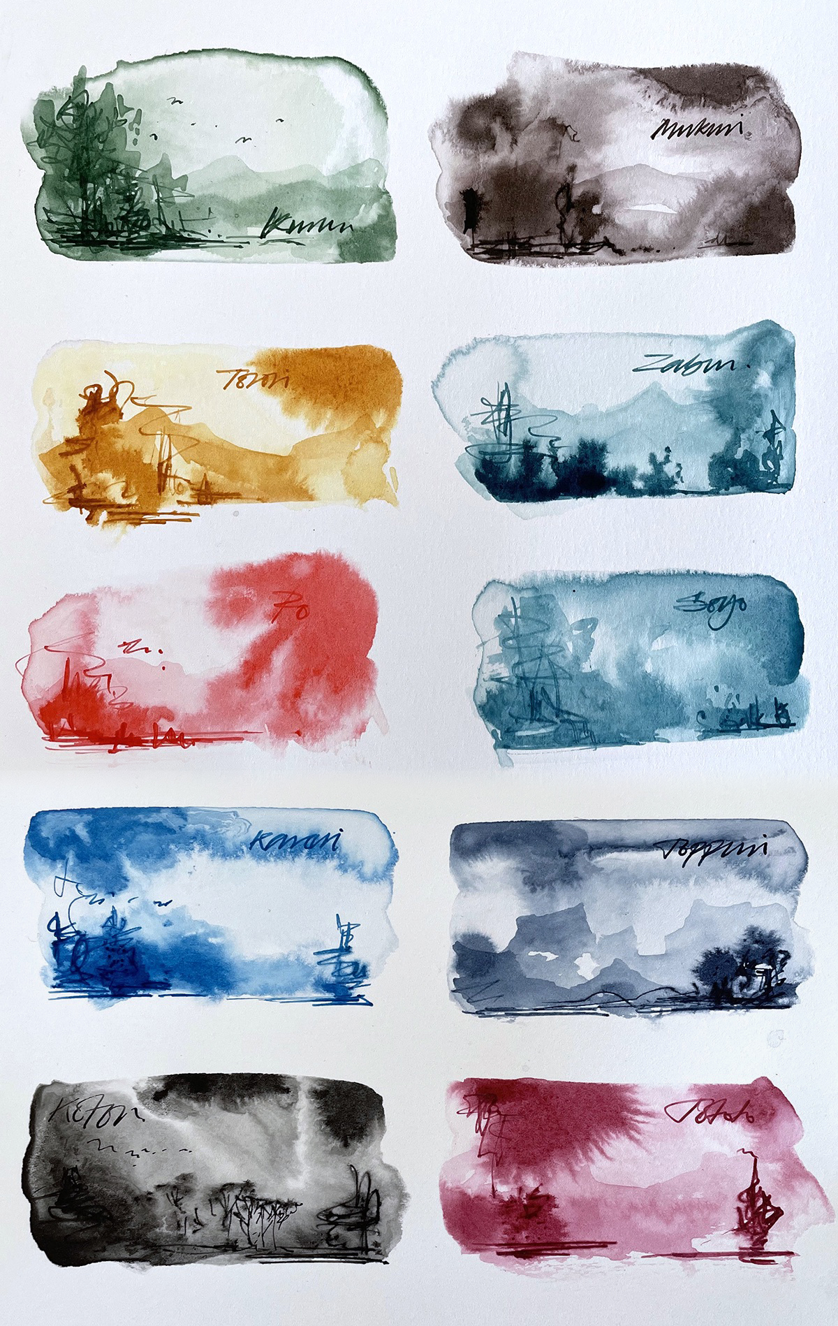 Kakimori Pigment Inks review – FOUNTAIN PEN INK ART