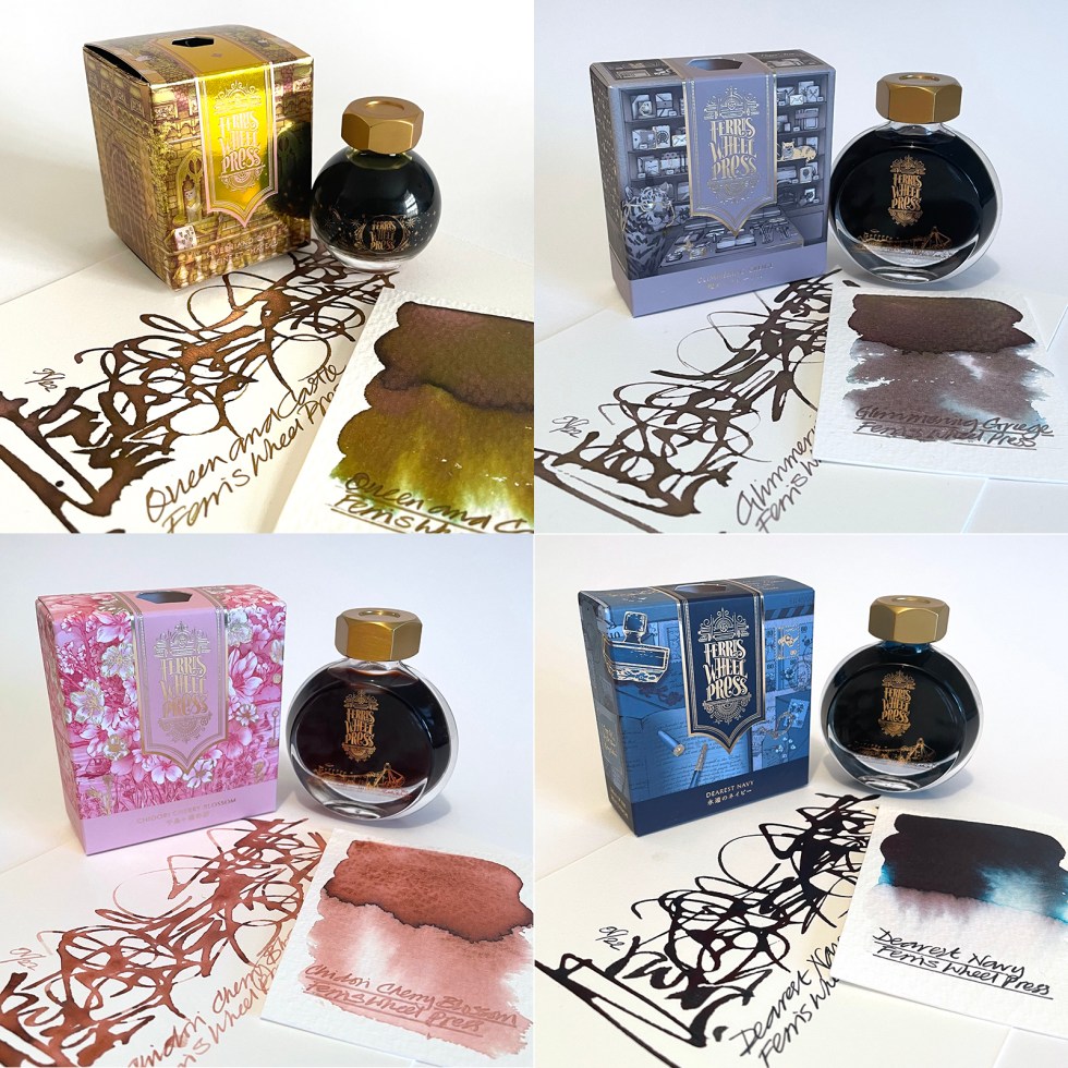 Ferris Wheel Press SEPTEMBER Inks – FOUNTAIN PEN INK ART
