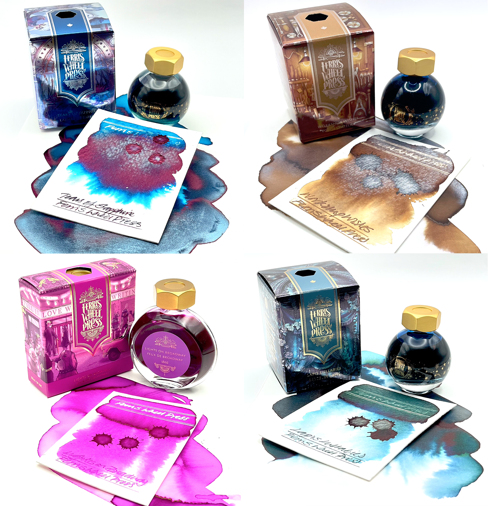 Ferris Wheel Press November-January Inks – FOUNTAIN PEN INK ART