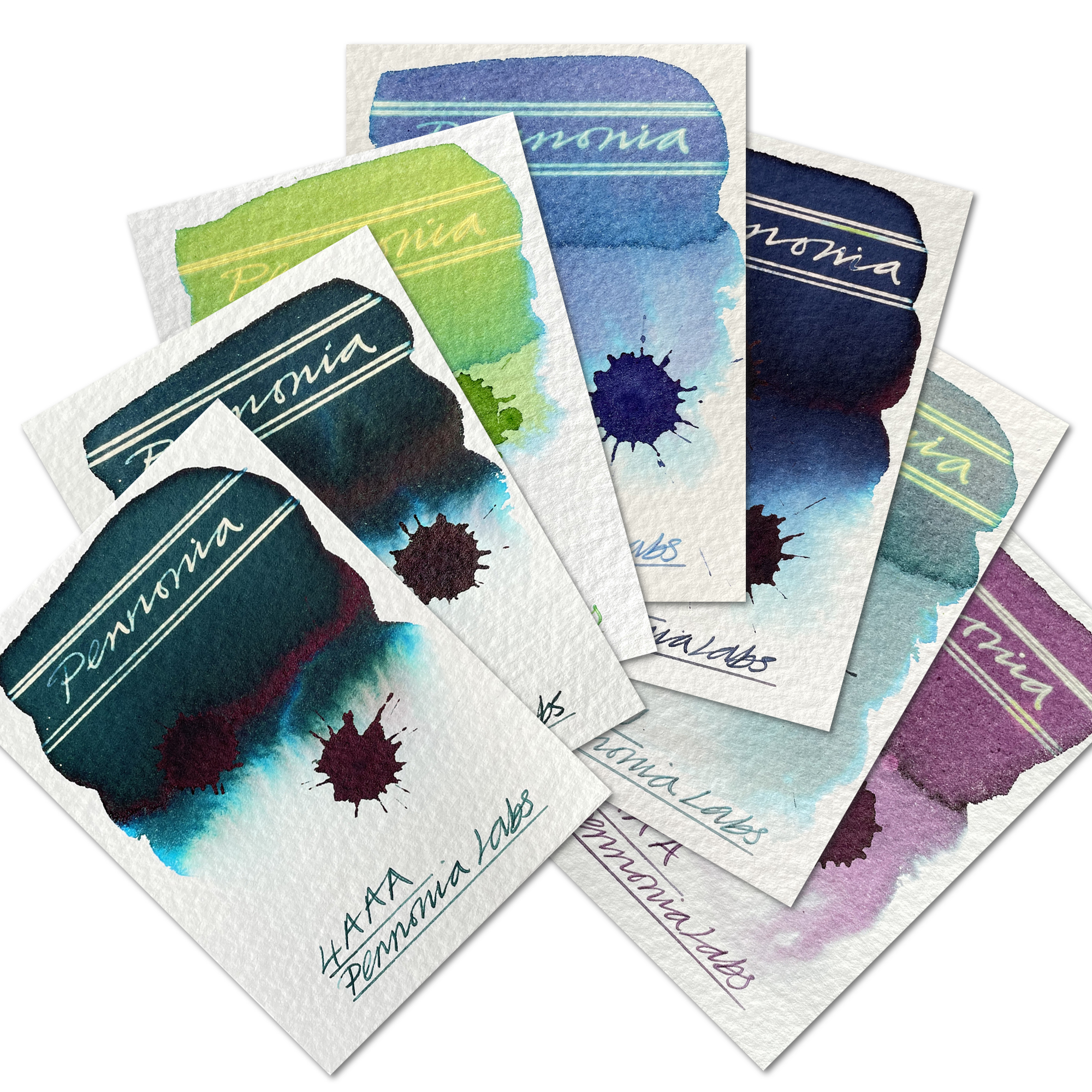 Pennonia Ink Lab Swatch Tests – FOUNTAIN PEN INK ART