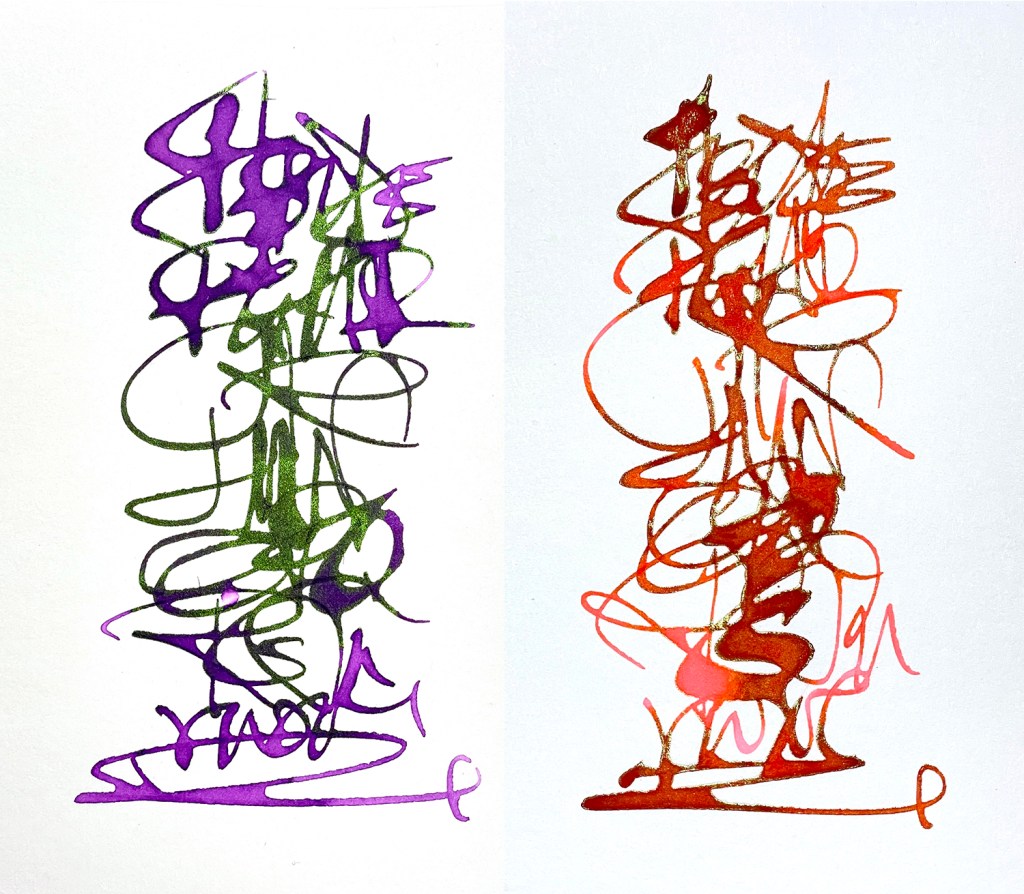 Octopus Fluids Sheening Inks Review – FOUNTAIN PEN INK ART